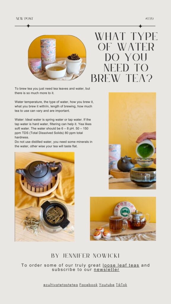 What Type of Water Do You Need to Brew Tea? | CULTIVATE TASTE TEA